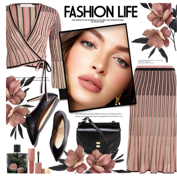 Striped Matching Set - Fashion look - URSTYLE