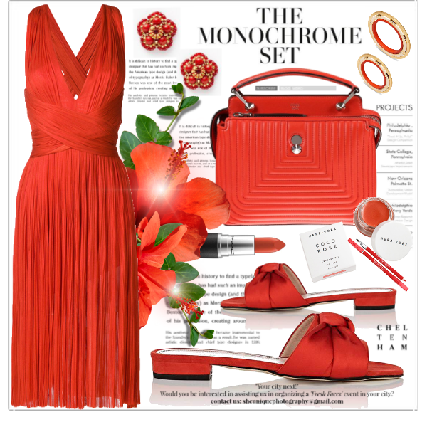 The Monochrome Set in Bright Rust - Fashion look - URSTYLE