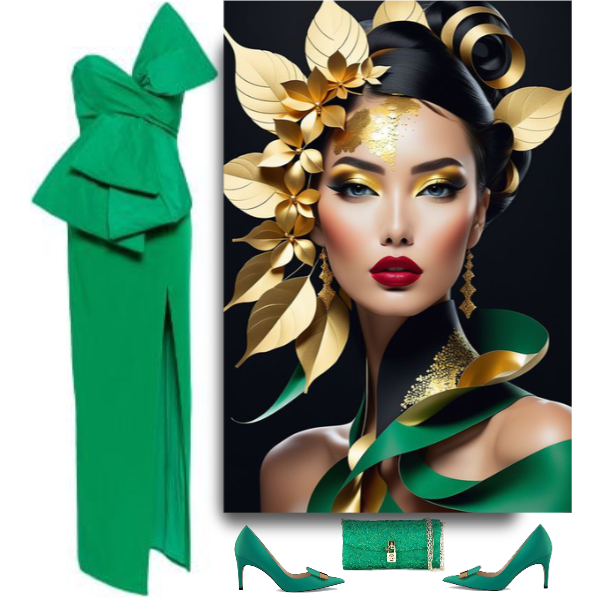 EMERALD GREEN - Fashion look - URSTYLE