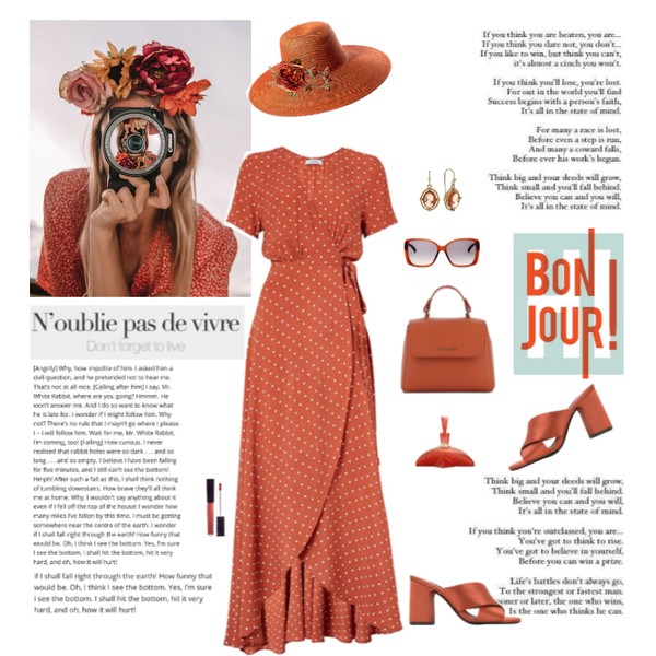 RUST ORANGE MONOCHROMATIC OUTFIT /260625 - Fashion look - URSTYLE