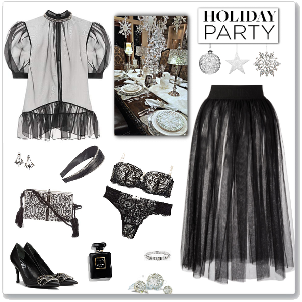 Holiday Sheer Perfection - Fashion look - URSTYLE