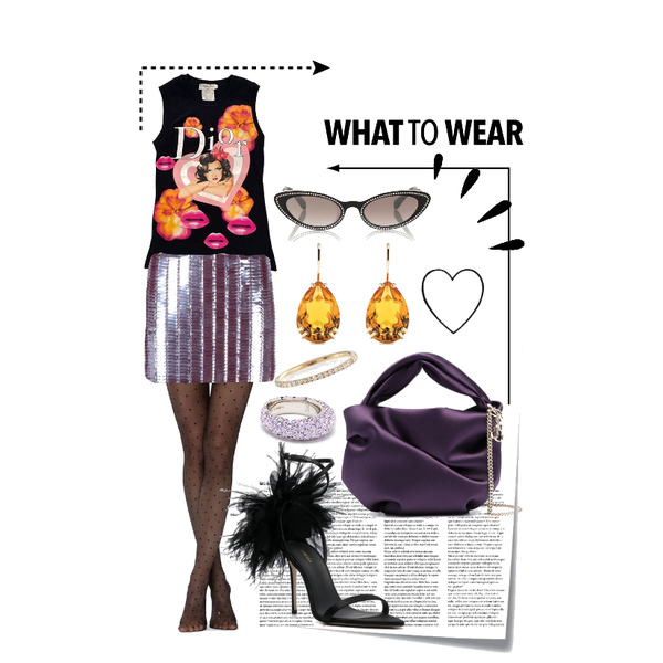 Funny disco night with besties. - Fashion look - URSTYLE